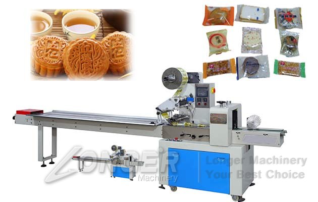Automatic Mooncake Packaging Sealing Machine|Cake Flow Wrapping Machine