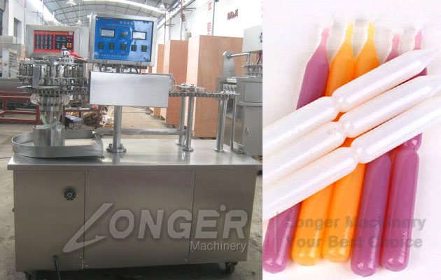 Fruit Juicy Pouch Filling Machine|Soft Bag Ice Pop Filling Machine
