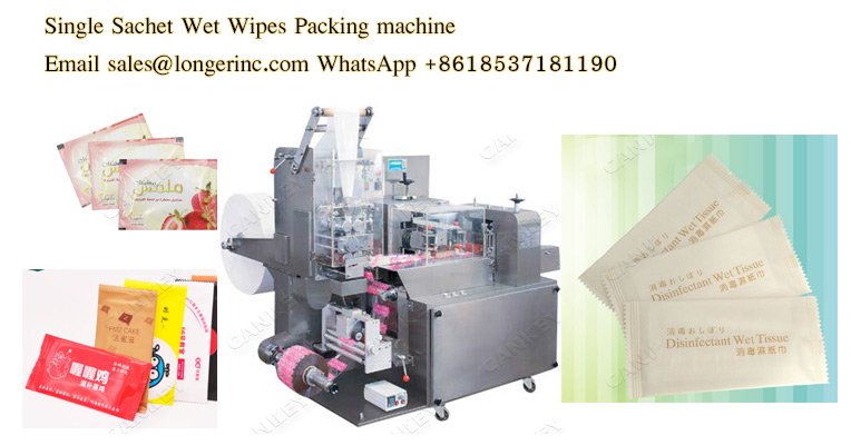 Single Sachet Wet Wipes Packaging Machine Sold to Italy